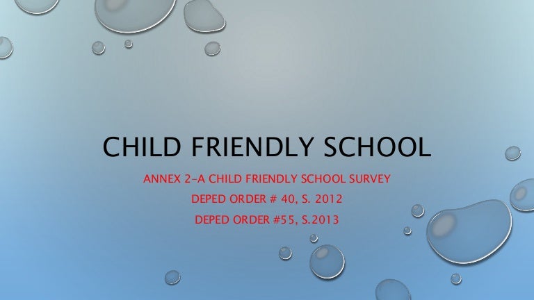 Child friendly school