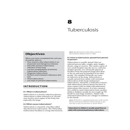 Child Healthcare: Tuberculosis | PDF