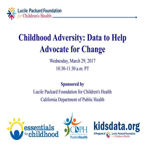 Childhood Adversity: Data to Help Advocate for Change | PPT