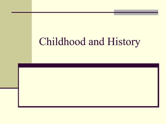 what-is-childhood