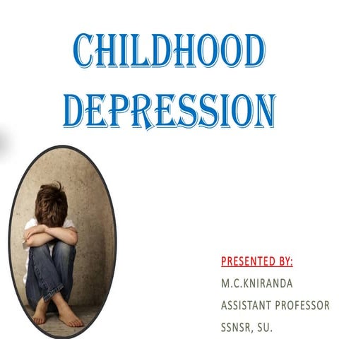 childhood depression/depression in children.pptx