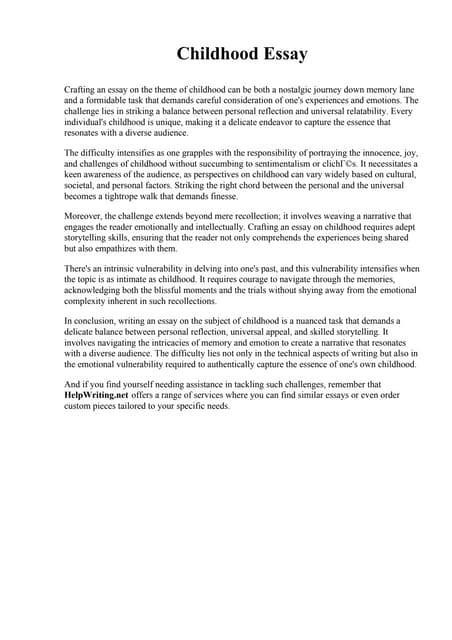 Childhood Memory Essay.pdf