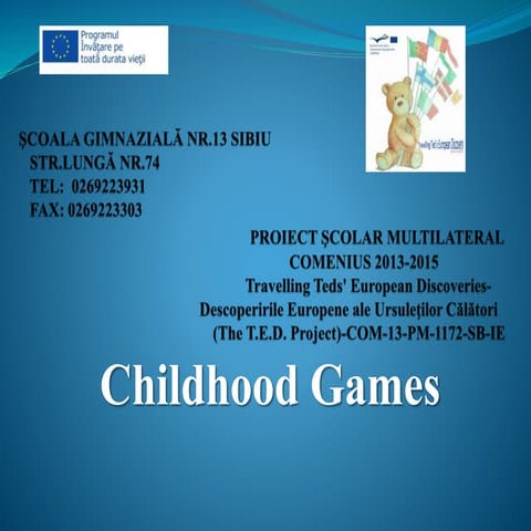 Childhood games in romania | PPT