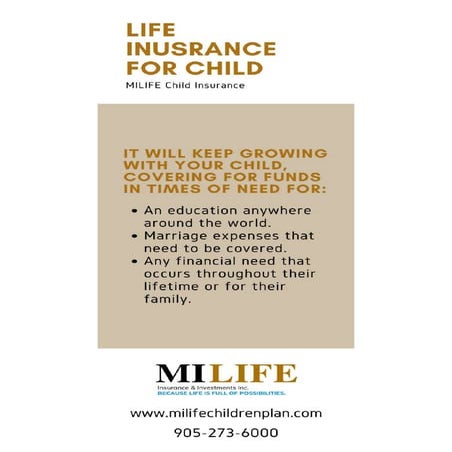 Life insurance for child in Canada | PDF