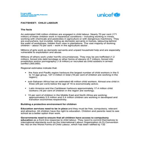 Child labour | PDF