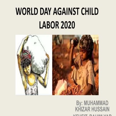 World Day Against Child labor 2020 | PPTX