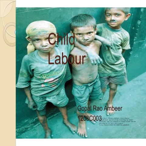 Child labour presentation | PPTX