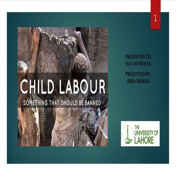 Child labour | PPTX