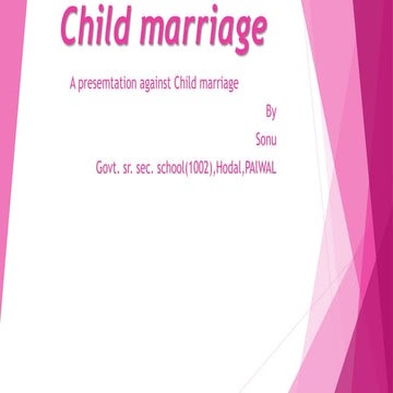 Child marriage | PPTX