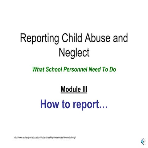 Child Neglect Module 3 | PPT