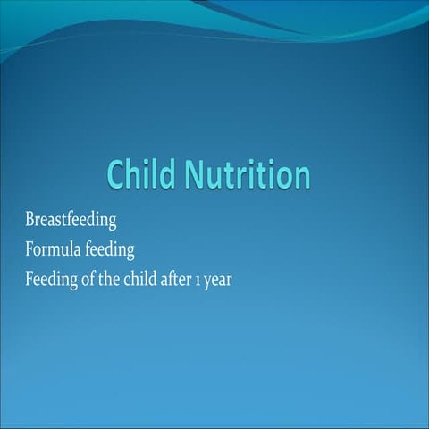 Child nutrition | PPT