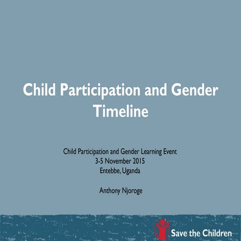 Child participation and Gender timeline | PDF | Adoption and Fostering ...