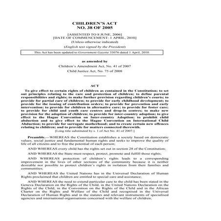 Child protection act | PDF
