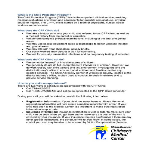 Child Protection FAQ | PDF