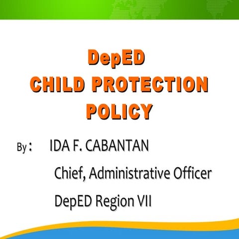 Child Protection Policy DepEd Order No.40 s. 2012 | PPTX