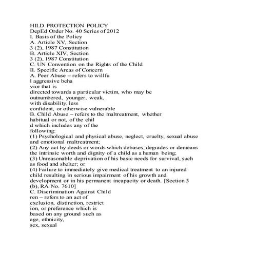 Child protection policy | DOCX