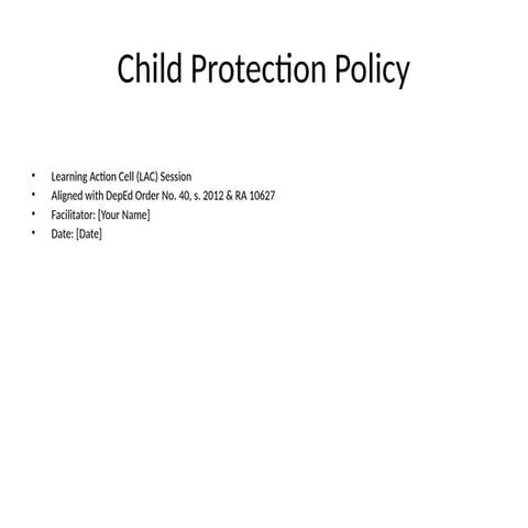 CPC FUNCTIONALITY TOOL deped protection policy | PDF
