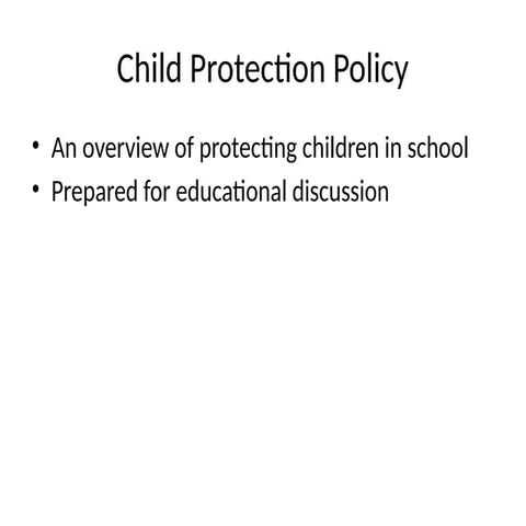 Child Protection Policy DepEd Order No.40 s. 2012 | PPTX
