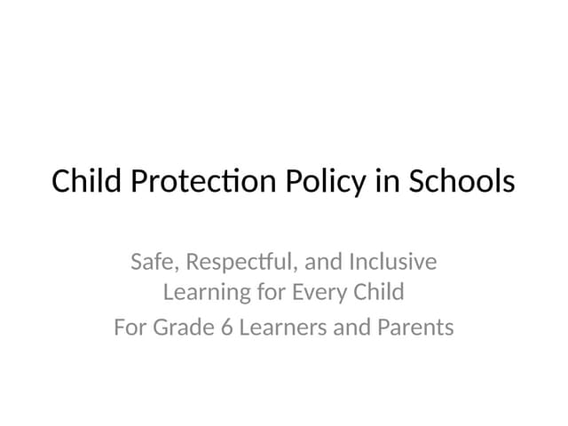 CPC FUNCTIONALITY TOOL deped protection policy | PDF