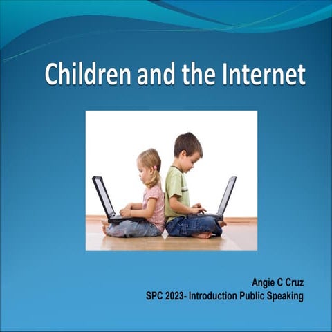 Children and the internet | PPT