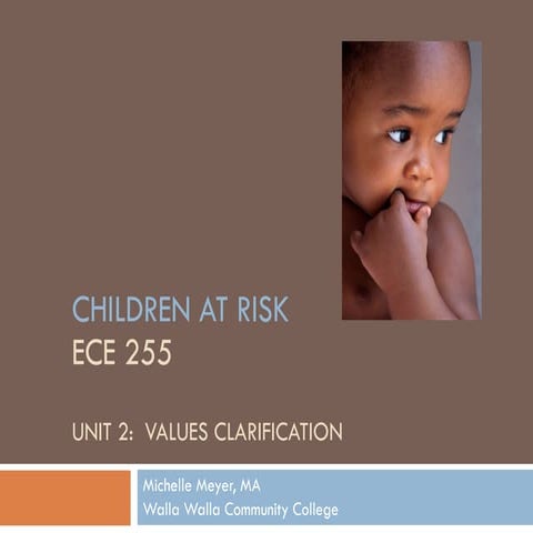 Children at Risk: Unit 2 | PPT | Children\'s Health | Healthy Living