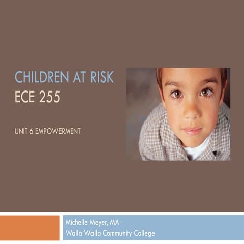 Children At Risk: Unit 6 | PPT