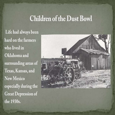 Children of the dust bowl | PPT