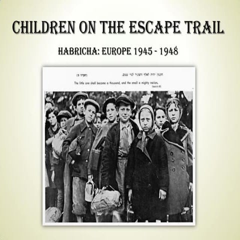 Children on the escape trail - habricha, europe 1945-1948 | PDF