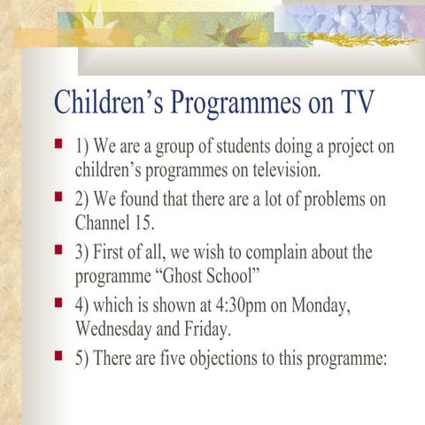 Children programmes on tv | PPT