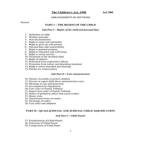 childrens Act...pdf from law and ethics i | PDF