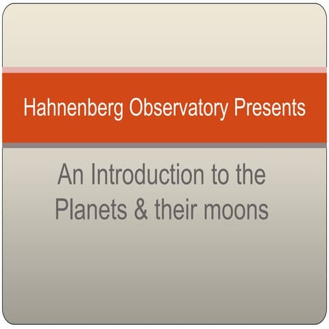 Moons Of Our Solar System | PPTX