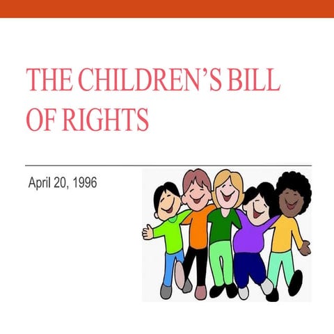 Children's bill of rights | PPTX
