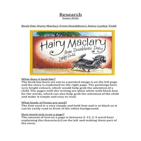 Childrens book research | DOCX