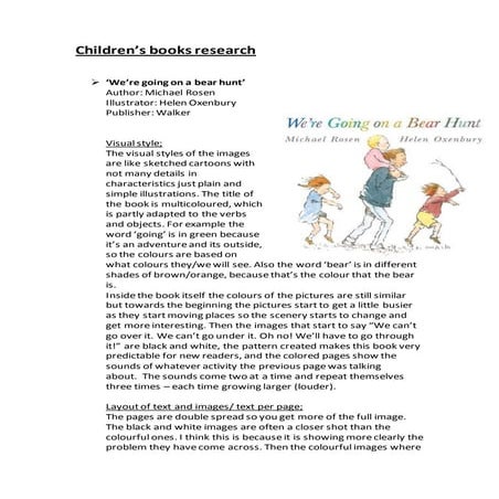 Children's book research - Lili | DOCX