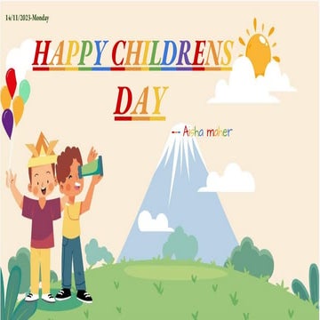 CHILDRENS DAY PPT BY A.M | PDF