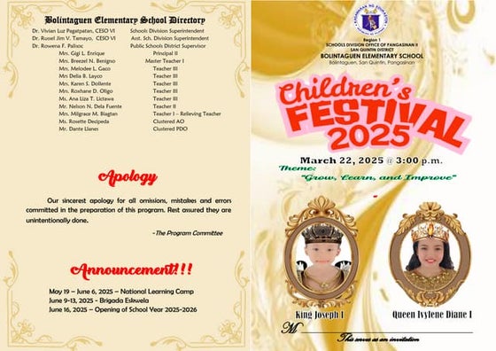 closing program sample | PPT