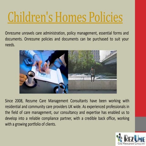 Children's homes policies | PPTX
