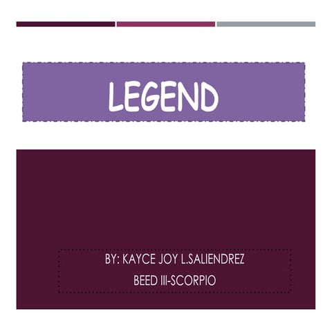 Children's literature legend | PPTX