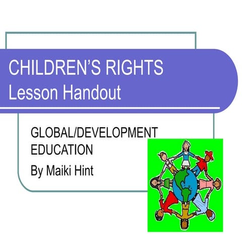 Children’s rights | PPT | Education