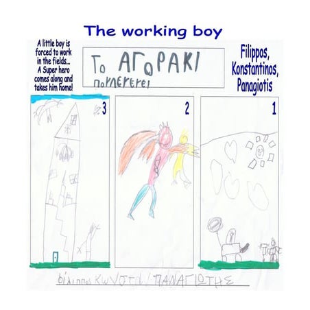 Children's rights, series of short comics, 1st P.S. of Krinides | DOC