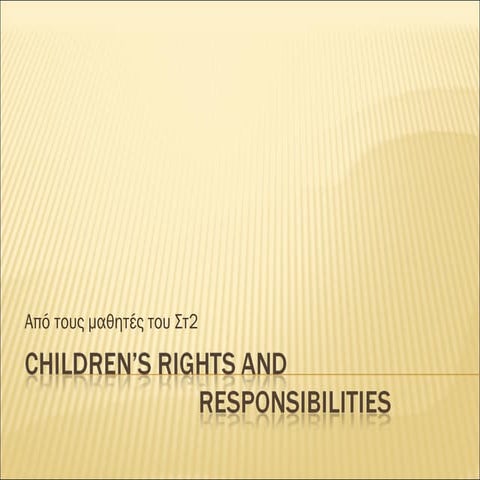 Children’s rights and | PPT