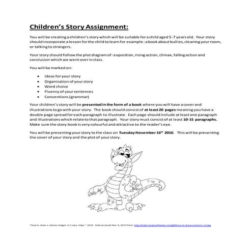 Children's story contract | DOCX