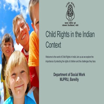 Right of children in india context | PPT