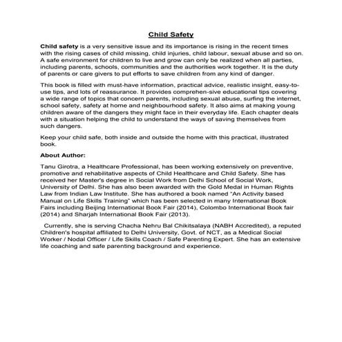 Child safety book | PDF