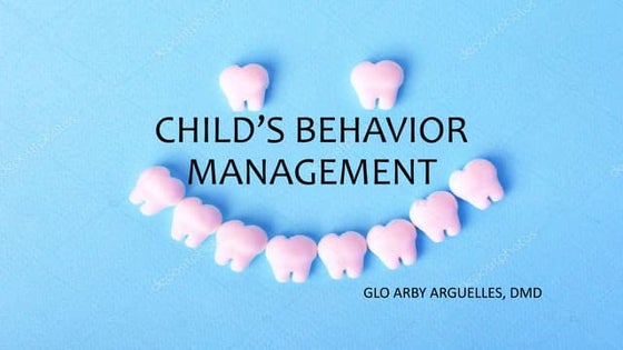 Behavioural Management in Pediatric Dentistry | PPT