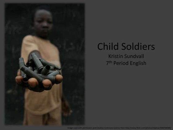 ALWG Child Soldiers | PPT | Death, Injury, or Military Conflict ...
