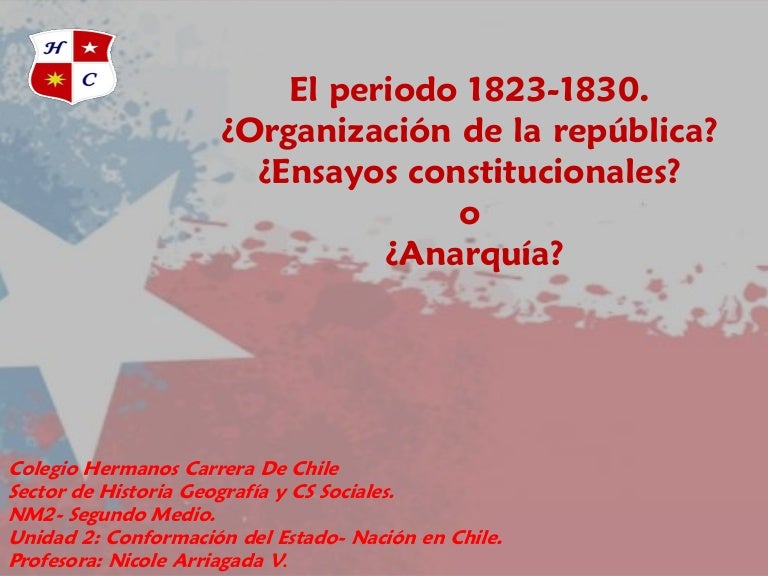 Chile 1823 1830