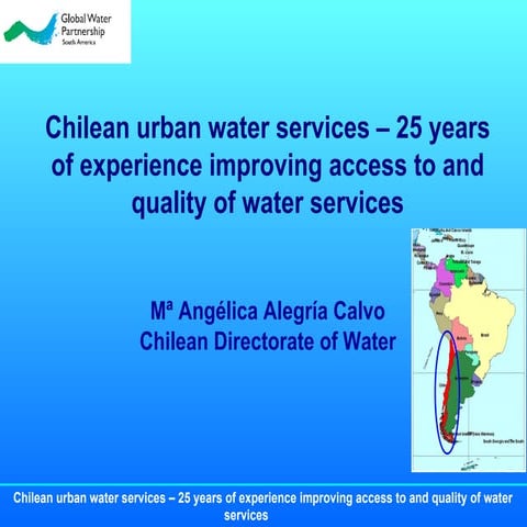 Chile experience-Chilean urban water services – 25 years of experience ...