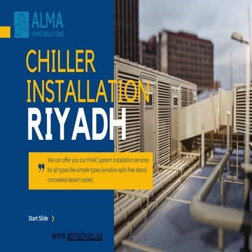 Best Hvac Chiller installation in riyadh | PDF
