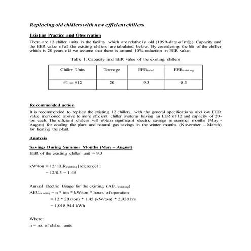 Chiller replacement | DOCX
